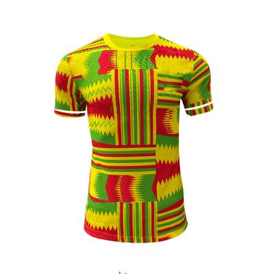 China Durable Africa Cup Player Version Jersey Permeable Orange Yellow White Color for sale