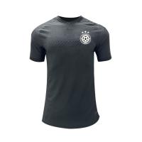 China Dynamic Quick Dry Soccer Team Jersey Breathable Fabric Orange / Black Color for sale