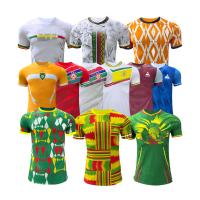 China Africa National Team Gambia Soccer Team Jersey 140gsm / 145gsm 100% Polyester farbic for sale