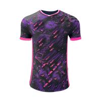China Durable Africa Cup Player Version Jersey With Jacquard Dot Stripe Twill Plain Butterfly for sale