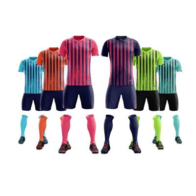 China Personalized Football Jersey Set for Men Women Child Personalized Name Number Team Color for sale