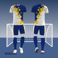 China Quick Dry Plain Soccer Jerseys S-2XL Adult Eur Size 100% Polyester Custom Color for sale