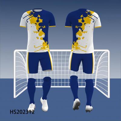 China Quick Dry Plain Soccer Jerseys S-2XL Adult Eur Size 100% Polyester Custom Color for sale