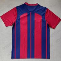 China Durable Football Team Jersey Blue Red Polyester Fiber Fan Soccer Jersey for sale