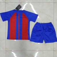 China Blue Red Children'S Soccer Uniform Soccer Jersey Personalized Name for sale