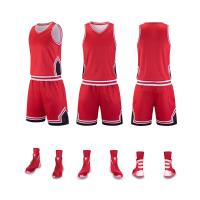 China Custom Design Basketball Jersey Set for Men Adult Size S Fabric Feature Maximum Comfort for sale