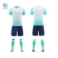 China Adult Size M Breathable Mesh Football Jersey Long Sleeve Moisture Control Vibrant Blue for sale