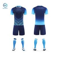 China Quick Dry Material Soccer Uniform Set Standard Thickness Custom T Shirt Football Jersey for sale