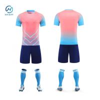 China Quick Dry Material Soccer Uniform Set Standard Thickness Custom T Shirt Football Jersey for sale