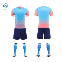 China Quick Dry Material Soccer Uniform Set Standard Thickness Custom T Shirt Football Jersey for sale