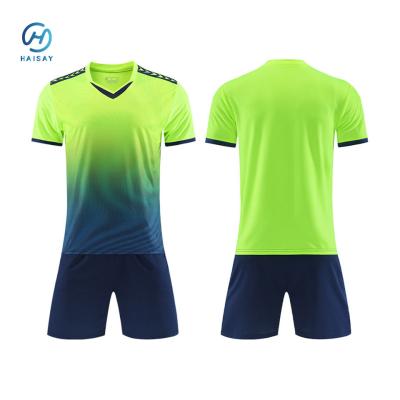 China Dynamic Soccer Kits S Moisture-Wicking Breathable Mesh Bold Stripes for Team Cohesion for sale