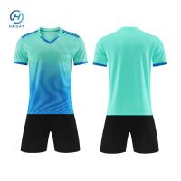 China Dynamic Soccer Kits S Moisture-Wicking Breathable Mesh Bold Stripes for Style Performance for sale
