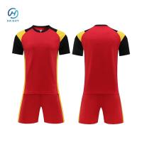 China Dynamic Soccer Kits S Moisture-Wicking Breathable Mesh Bold Stripes for Elite Players for sale