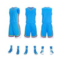China Custom Basketball Jersey Set Design Print Sublimation Logo Mesh Basketball Uniform Men Basketball Jerseys for sale