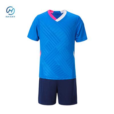 China Customizable Personalized Logo Stock Football Uniforms Sets for Adult Kids Sizes for sale