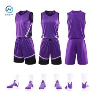 China Regular Fit Athletic Style Custom Sublimated Basketball Uniforms for Men for sale