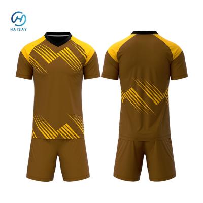 China Customize High Quality Soccer Wear Low MOQ Soccer Uniform Football T-Shirt Soccer Jersey With Fully With Sublimation for sale