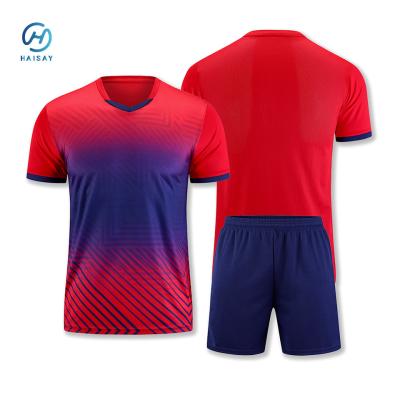 China Custom Football Team Jersey with Tailored Fit and Comfort 100% Polyester Fabric Material for sale