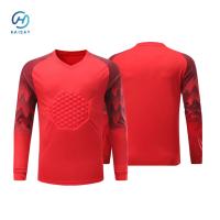 China Multi Padded Goalkeeper Jersey Adult/Kids Football Shirt Long Sleeve Goalie Soccer Mens Goalkeeper Jersey for sale