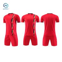 China Professional Plain Soccer Jersey for School/Club Game Training 150gsm Fabric Weight Back Name Placement for sale