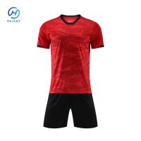 China customized kid soccer jersey set with professional design and polyester fabric for sale