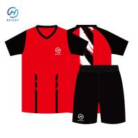 China customized kid soccer jersey set with professional design and polyester fabric for sale