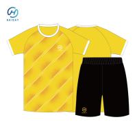 China high school soccer team member jersey set with name/number/sponsor logo for sale