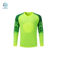 China goalkeeper jersey long sleeve with Cushion can add name/number/logo for sale
