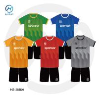 China Quick Dry Material Custom Team Jersey Machine Washable Straight Hem V Collar/Round Collar for sale