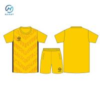 China Quick Dry Material Custom Team Jersey Machine Washable Straight Hem V Collar/Round Collar for sale