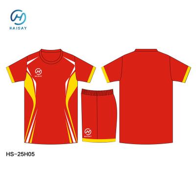 China Short Sleeve V-neck Red Jersey Kit Dominate the Field Inspire Fans and Create Unforgettable Red-Hot Moments for sale