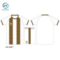 China Polyester Custom Soccer Uniforms Flexible MOQ for Children/Adult Team Competitions Name Placement Back Custom Color for sale