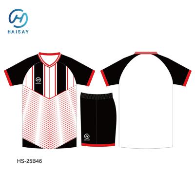 China Personalized football jersey for club team school high quality fabric flexible moq for sale