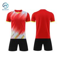 China Custom Blank Soccer Jersey Set – Breathable Quick-Dry Football Uniform for Men & Youth | Ideal for Teamwear, Training & Match | No Logo Kit for Printing Numbers & Logos for sale