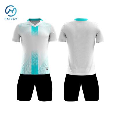 China Custom Classic V-Neck Soccer Uniform – Lightweight Team Kit with Name & Logo for sale