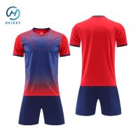 China Custom Team Soccer Jersey with Quick Dry Material, Moisture-Wicking, and Lightweight 160gsm Polyester for Optimal Performance for sale