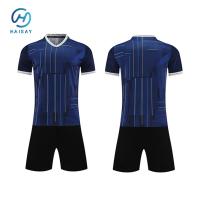 China Soccer Uniform Set - Support Full Customization, Team Logo/Number, 100% Polyester, High Ventilation for Clubs for sale