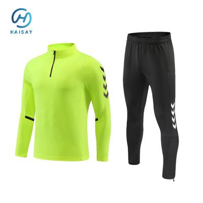 China Half-Zip Soccer Casual Set - Polyester, Custom Logo, S-2XL for sale