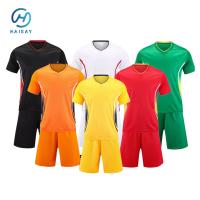 China Custom Plain Football Jersey Set for Men and Women – Blank Soccer Kit with Short Sleeve Shirt and Shorts – Available in Multiple Colors for sale