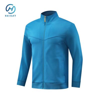 China Men’s Soccer Training Jacket, Windproof Softshell, Full Zip, Outdoor Practice, Black/Navy/Red for sale