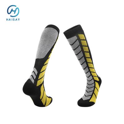 China High - Performance Football Knee - High Socks: Compression Support, Anti - Slip Design & Bold Color Accents for sale