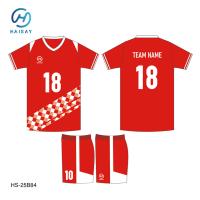 China Men's Soccer Jersey – Moisture-Wicking Polyester, Breathable, Lightweight, Available in Red/Blue/Black for sale