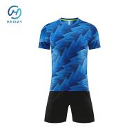 China Ready‑To‑Ship Custom Football Suit Personalized Bespoke Designs Multi‑Colors Custom Logo Printing Soccer Jersey And Shorts Kit For Club School Sports Team for sale