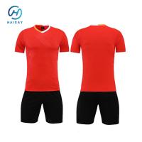 China Custom Team Soccer Jersey with Quick Dry Material, 100% Polyester, and Athletic Fit for Ultimate Performance for sale