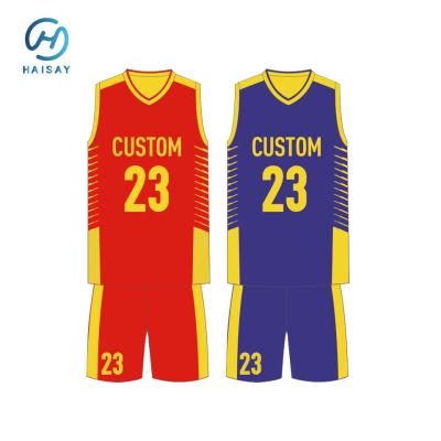 China Men’s Basketball Uniform Top, 160gsm Polyester Mesh, Standard Size, Practice & Game, Black/Red/Blue for sale