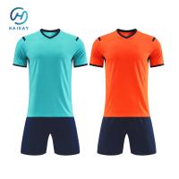 China Men’s Soccer Jersey – 160gsm Polyester, Moisture-Wicking, Red/Blue/Black, Ideal for Training & Matches for sale