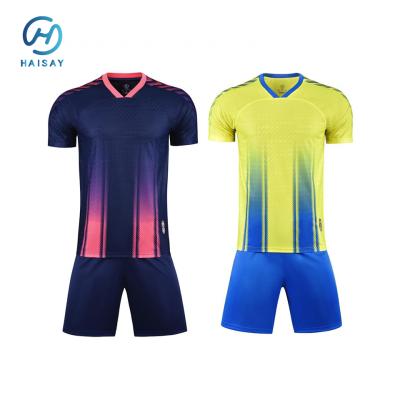 China Custom Team Soccer Jersey with Quick Dry Material, Moisture-Wicking, and Lightweight 160gsm Polyester for Optimal Performance for sale