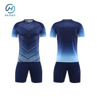 China Men’s Soccer Jersey – 160gsm Polyester, Moisture-Wicking, Red/Blue/Black, Ideal for Training & Matches for sale