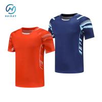 China Men’s Soccer Jersey – Quick-Dry 160gsm Polyester, Breathable, Red/Blue/Black, Training & Match for sale