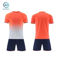 China Custom Made Soccer Game Jersey Full Sublimation Printing Customized Emblem Name Number Team Wear for sale